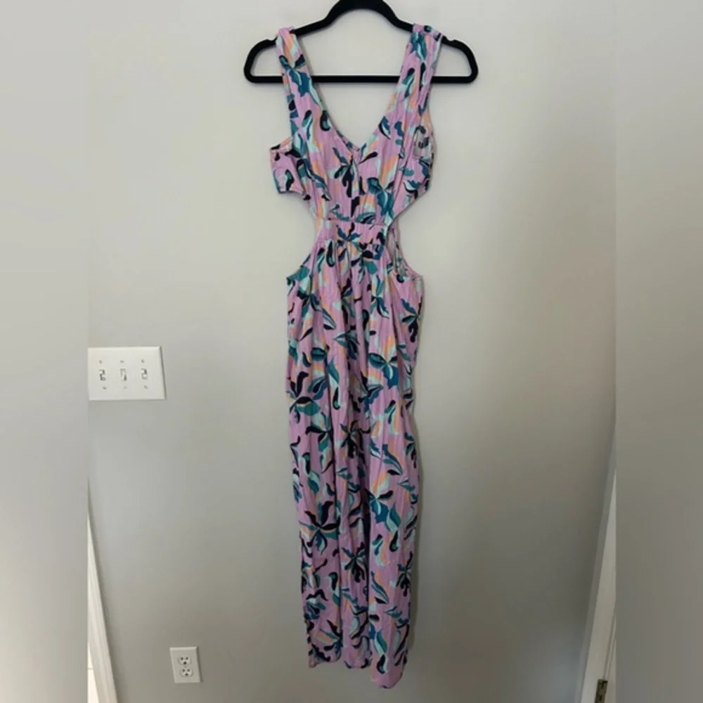 Anthropologie | Dresses | Anthropologie Purple Botanical Cutout Maxi ...